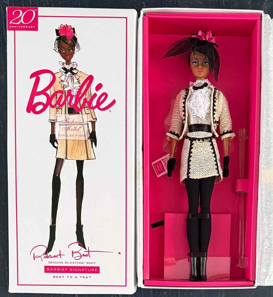 Lot Of 8 Silkstone Barbie Dolls, fashion Model Coll. Gold Label ...