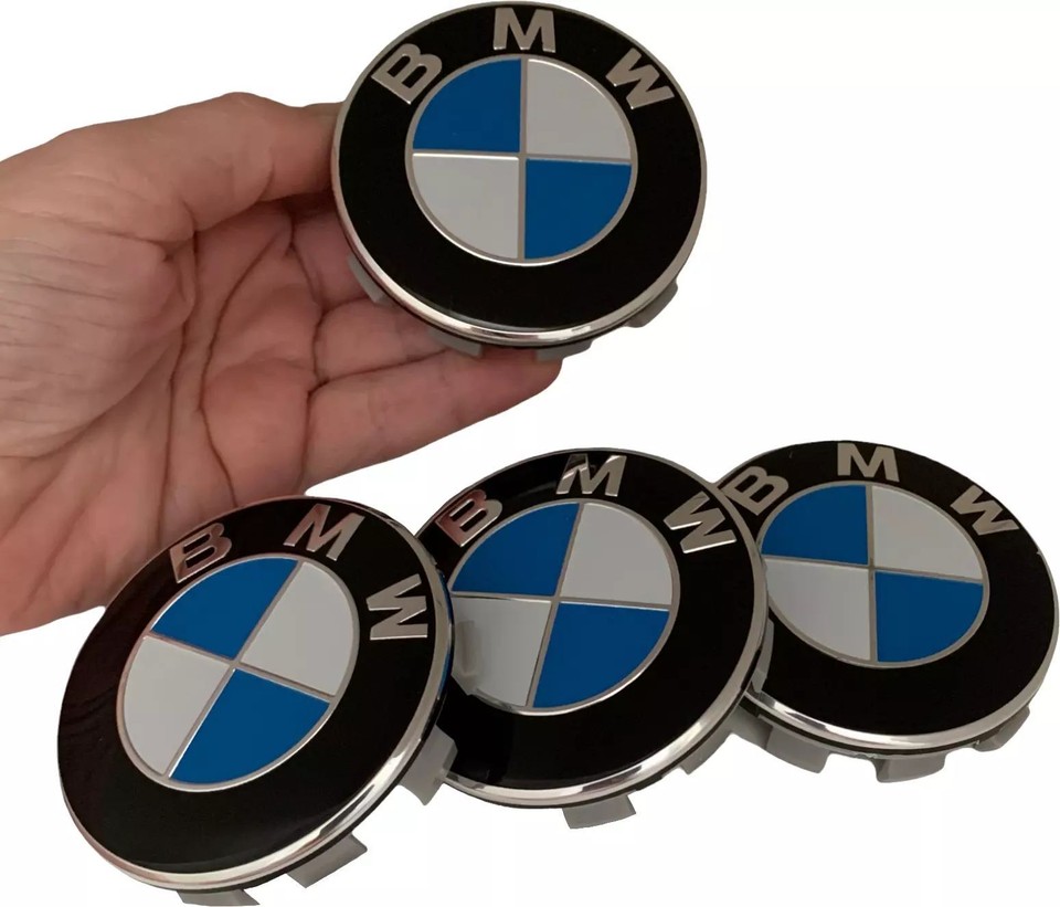 4PCS For BMW 68mm Wheel Center Hub Caps Logo Badge Emblem Rim Hubcaps ...