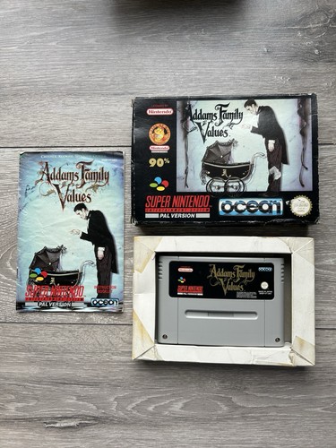 The Addams Family Values Super Nintendo SNES PAL Boxed with Manual ...