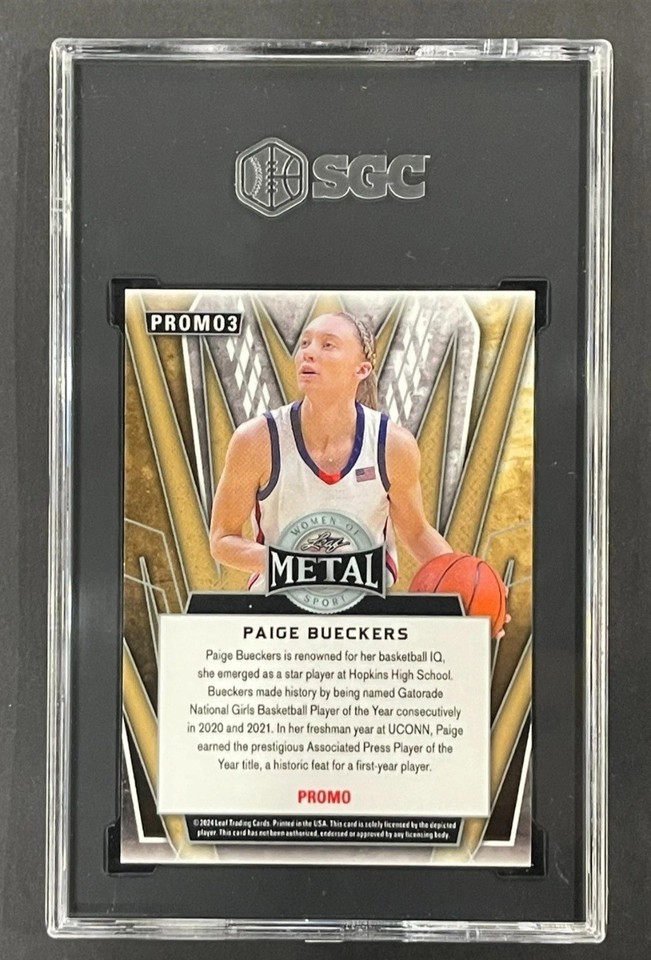 2024 Leaf Metal - Women of Sport - Promo - Paige Bueckers PROMO3 - SGC ...