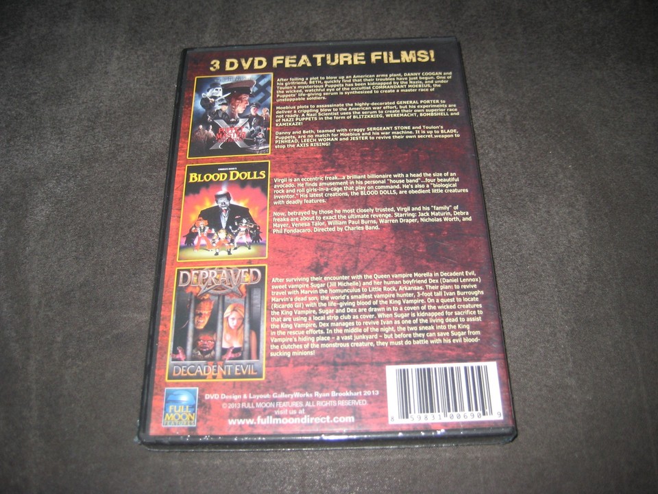 EVIL PUPPETS & DEMONIC DOLLS ATTACK! (DVD 2013) BRAND NEW - 3 DVD ...