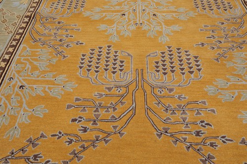 LoomBloom 8'x10' Gold Donegal Hand Tufted Arts & Crafts Wool Oriental ...