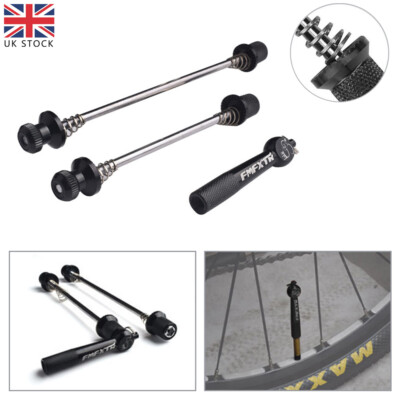 Bicycle Anti-Theft Wheel Locking Skewer MTB Bike Quick Release Security ...