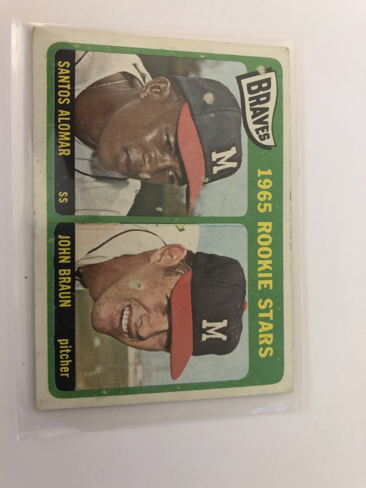 1965 topps baseball 1965 Rookie Stars #82 Santos Alomar SS/ John Braun ...