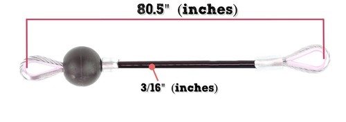 2 x 80" Long Replacement Cables (w/hooks) For Bowflex Xtreme / Xceed ...