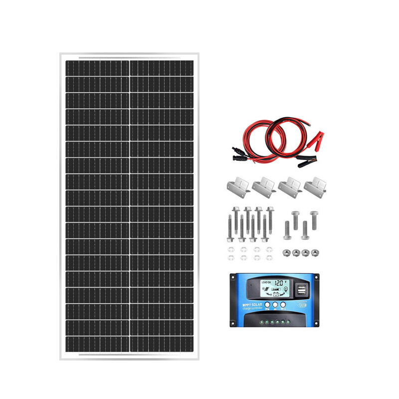 100W 120W 150W 170W 200W Solar Panel Kit 12V Mono Solar Panel RV ...