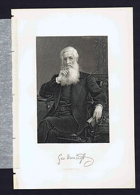 George Bancroft - Historian & Statesman - Engraved Steel Portrait Print ...