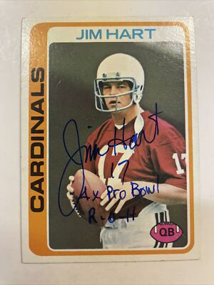 1978 Topps Jim Hart Autographed Card #232 St. Louis Cardinals A-63 | eBay