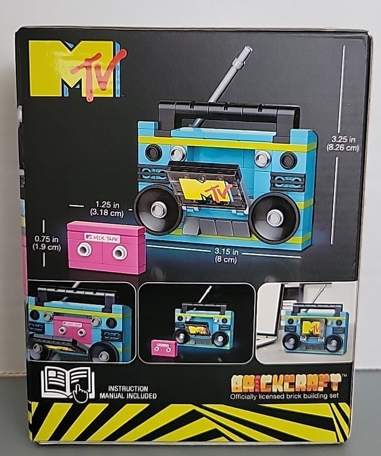 Brickcraft MTV Boom Box Brick Building Set (8+ 96pcs) NEW 810130720071 ...
