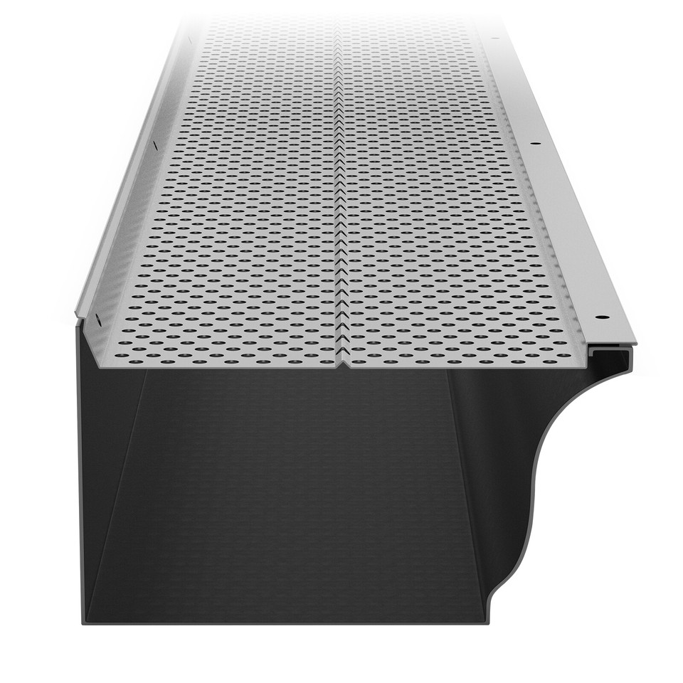 VEVOR Gutter Guard 6 in Wide 208 ft Length Cover Mesh Leaf Debris ...