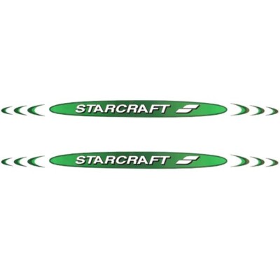 Starcraft Boat Graphic Decal | White Green Black 42 Inch (Pair) | eBay