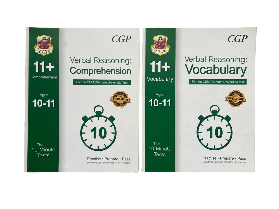 11+ CGP Vocab & Comprehension 10 Minute Tests - Ages 10-11 (Year 6) | eBay