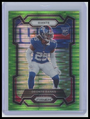 2023 Panini Prizm #376 Deonte Banks Neon Green Pulsar | eBay