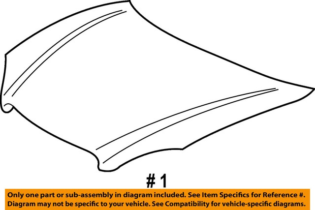 Front Primered Steel Panel Hood 2003-2008 TOYOTA Matrix XR Replacement ...