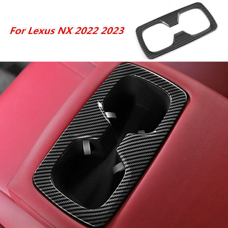 For Lexus NX 250 350h 450h 22-23 Steel Carbon Fiber Rear Water Cup ...