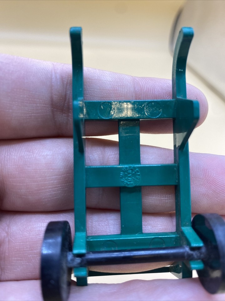 Vintage Marx plastic hand cart - dolly - green - vtg | eBay