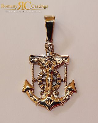 Large Anchor Pendant cast in 9ct Gold 20 Grams approx Fully Stamped 55 ...