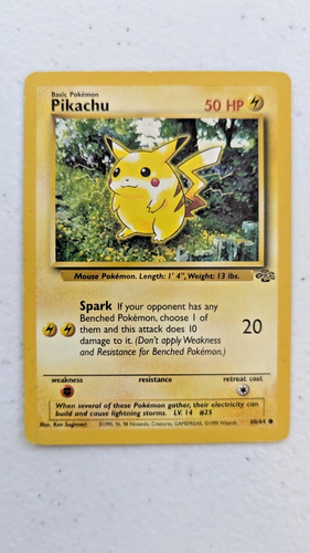 1999 Pokemon Pikachu 1st Edition Jungle Card With Red Cheeks 60/64 | eBay