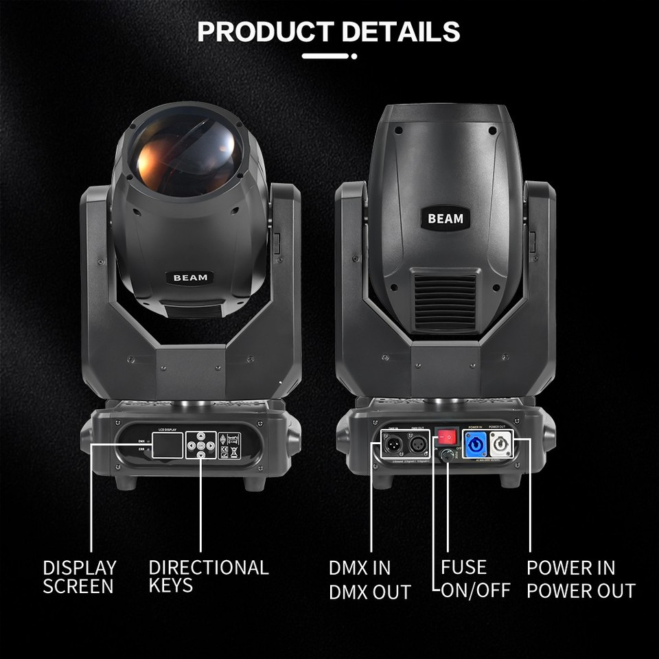 2X 295W Sharpy Beam Light 295 9r Wide Prism Moving Head Light for DJ ...