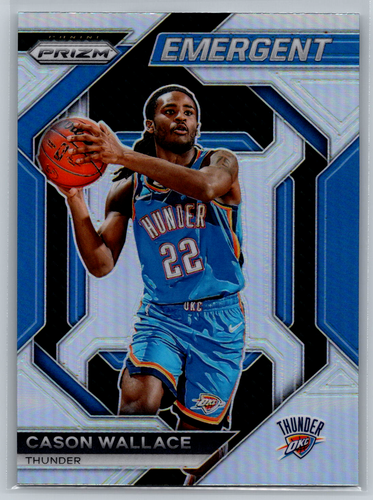 Cason Wallace 2023-24 Panini Prizm Emergent Silver Prizm Rookie Card RC ...