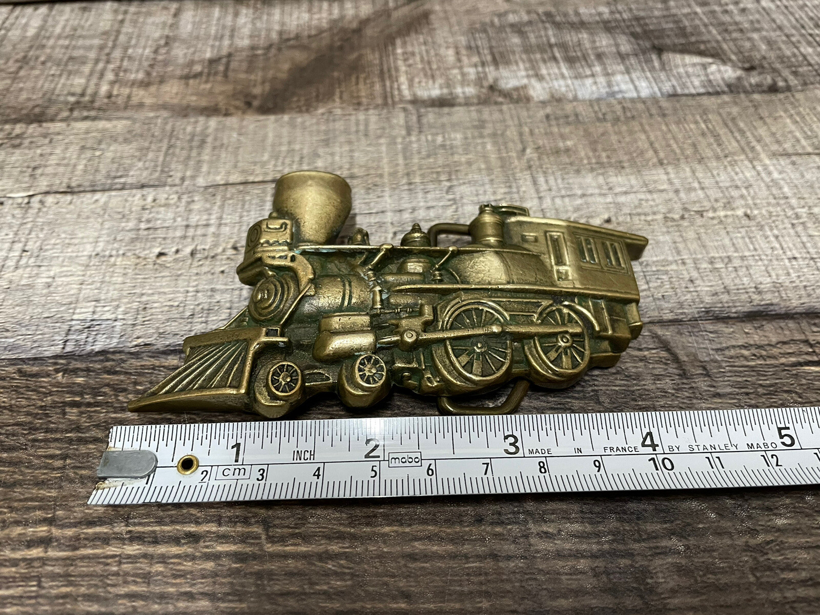 1978 Vintage Solid Brass Genuine Baron Train Locomoti… - Gem