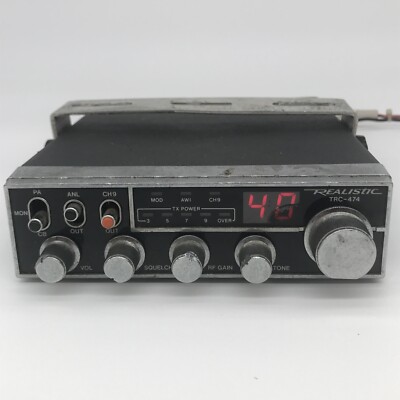 Realistic TRC-474 40 CH CB Mobile Radio (Untested, As-Is, For Parts) | eBay