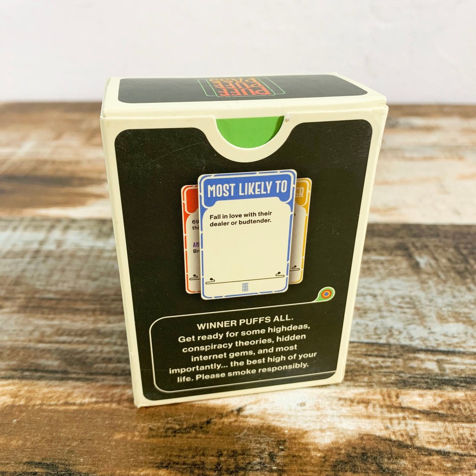 Puff Puff Pass - The Stoner Card Game - 100% Complete in EX Condition ...