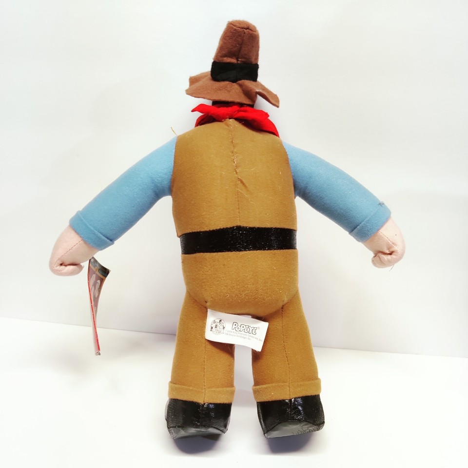 Popeye Brutus Plush Cowboy Sheriff 2006 KELLYTOY 14" | eBay