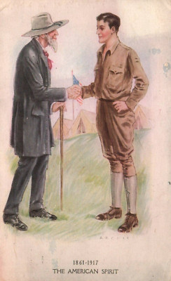 Military The American Spirit signed Archie Gunn Vintage 1918 Postcard ...