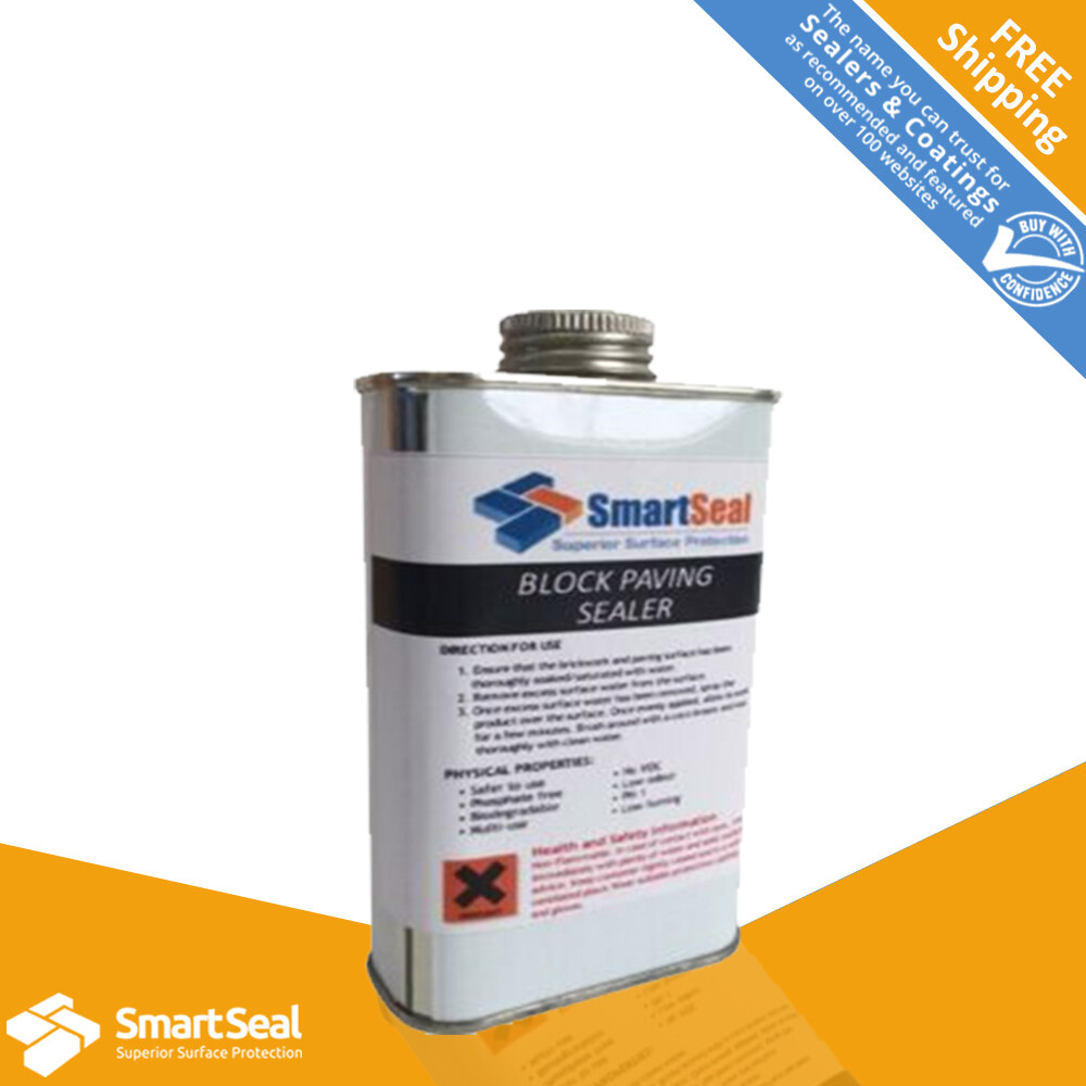 BLACK Coloured Paving Sealer Smartseal 'Block Magic' -Revive Old Drives ...