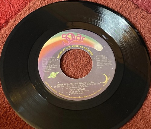 Shalamar Sweeter As The Days Go By 45 rpm SOLAR 1981 | eBay