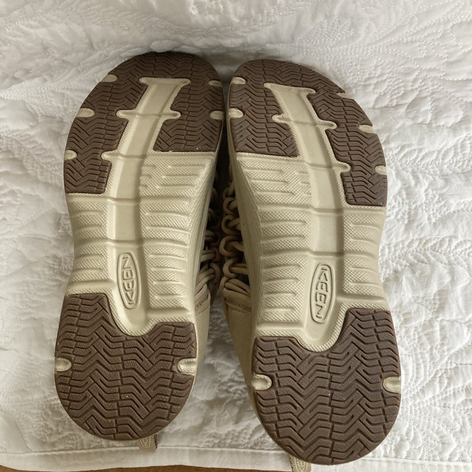 KEEN Uneek Style Cord Sandals Men Size 9 Tan Bungee Weave Outdoor ...