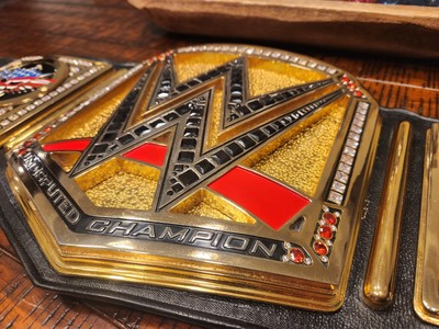 Real Premium Art Leather Gold WWE Undisputed Championship Belt Custom ...