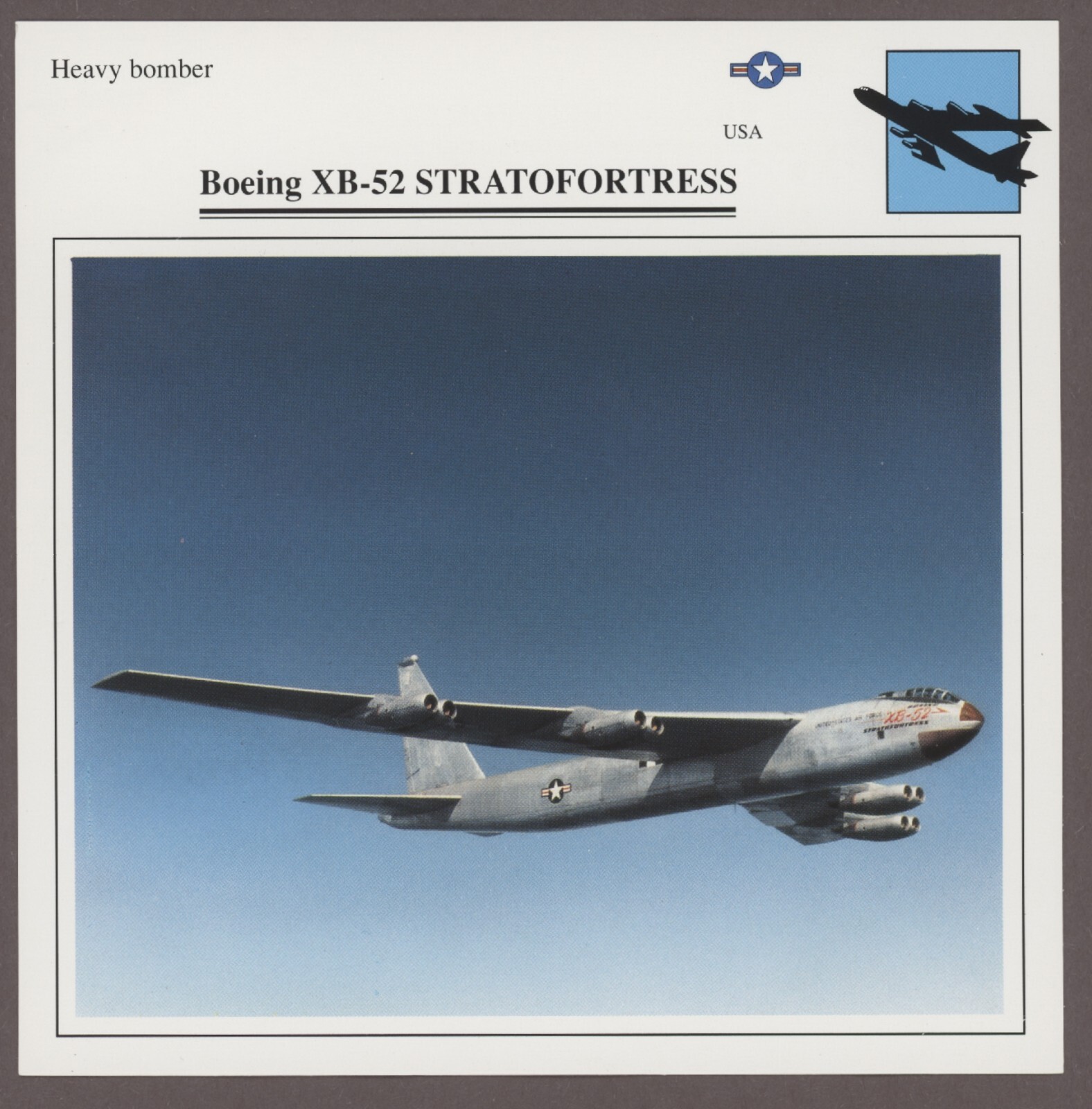 Boeing XB-52 Stratofortress Warplanes Military Aircraft Edito Service ...