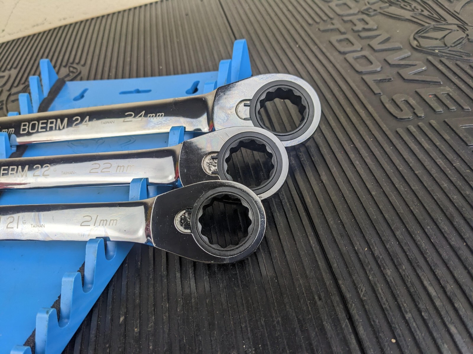 Blue Point 4pc Metric Ratcheting Combination Wrench Set BOERM704 for ...