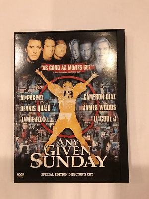 Any Given Sunday Special Edition Director’s Cut DVD Football Al Pacino ...