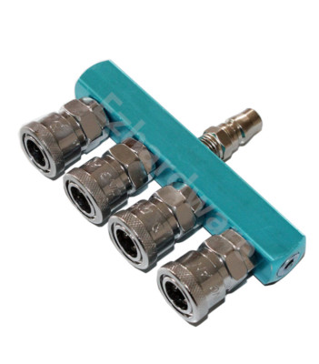 Au Stock 4Way Pass Quick Connect Air Fitting Manifold Nitto Type Quick ...
