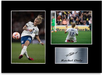 Rachel Daly England A4 Signed Photo Display Mount Poster Women's World ...