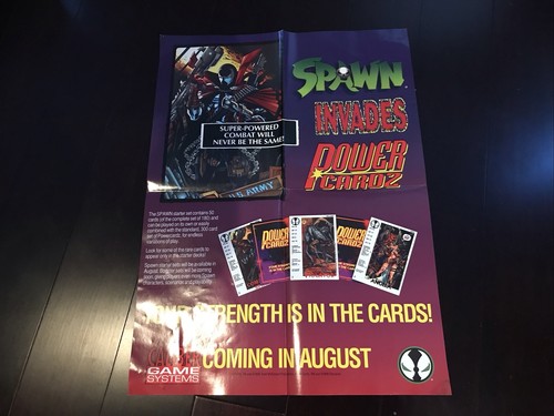 SPAWN POWER CARDZ PROMO POSTER CALIBER GAMES 1996 17" X 24" | eBay