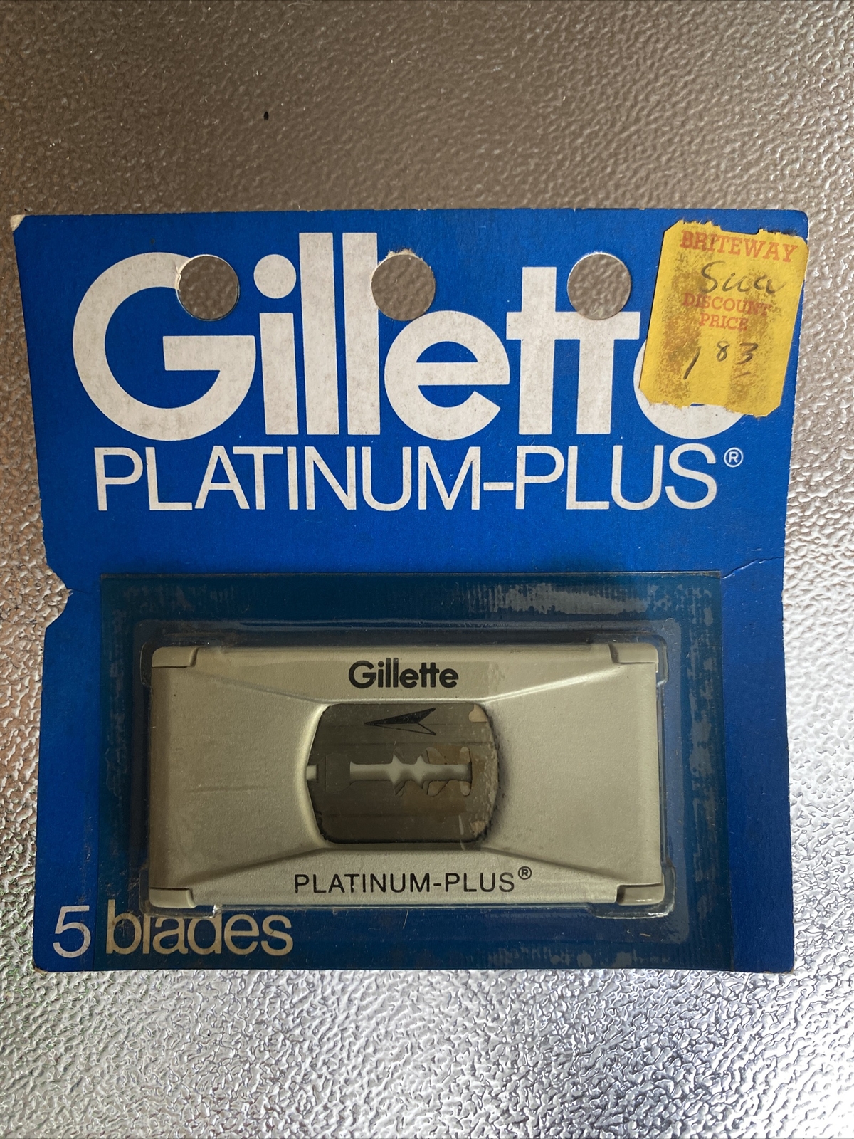 Vintage 1980s Gillette Platinum Plus Razor 5 Blades New Full Unopened ...