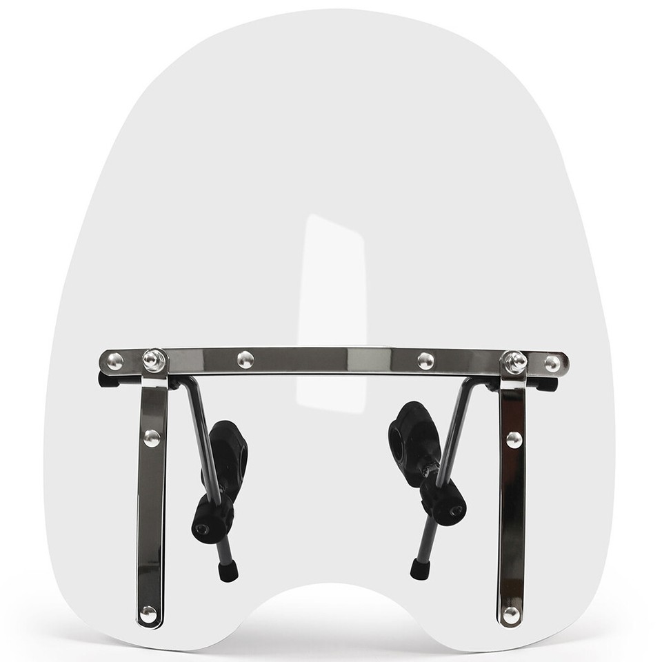 For Triumph Rocket III Large 18"x16" Clear Windscreen Windshield 7/8" 1 ...