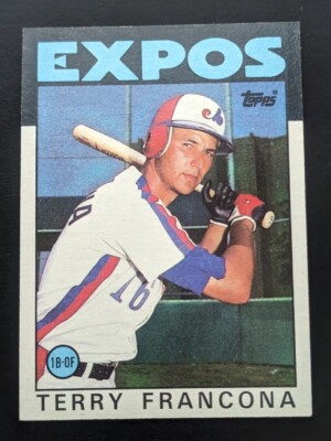 Terry Francona Montreal Expos 1986 Topps #374 Trading Card | eBay