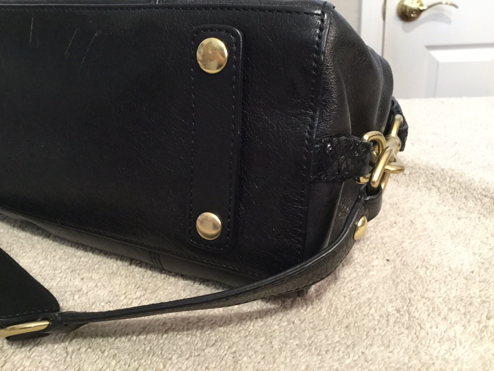 COACH Black Sachel Purse. No. J1273-F19247. Sz. 12”x8”x5”. Excellent ...