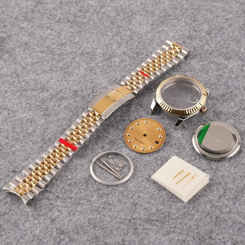 DIY 36mm Stainless Steel Watch Case Band Kit For ETA 2824 (No Movement ...