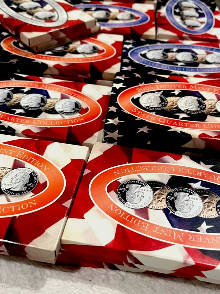 40x Gold Platinum P’s-D’s-SF’s All Mint Edition State Quarters 40 SETS ...