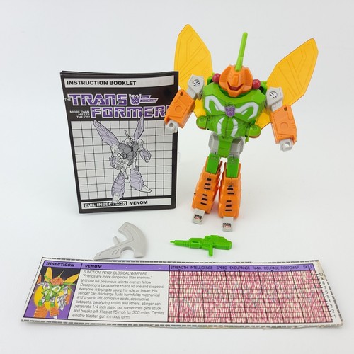 Transformers G1 Venom Complete With Instructions & Tech Specs Vintage ...