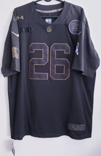 Saquon Barkley #26 New York Giants Salute To Service Jersey XL BNWT NFL Black | eBay