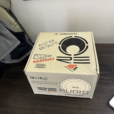 re audio sx-10 Sx10 Sx 10 dual 4ohm subwoofer rare! 1000RMS 2000MAX ...