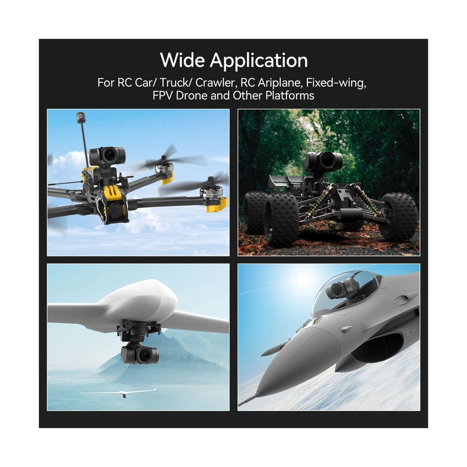 RunCam C-20T 3-Axis FPV Camera Gimbal,Pan Tilt Mount,FPV Head Tracking ...