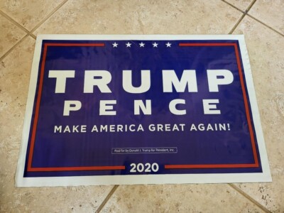 TRUMP PENCE Make America Great Again Yard Sign 2020 - SHIPPED QUICK | eBay